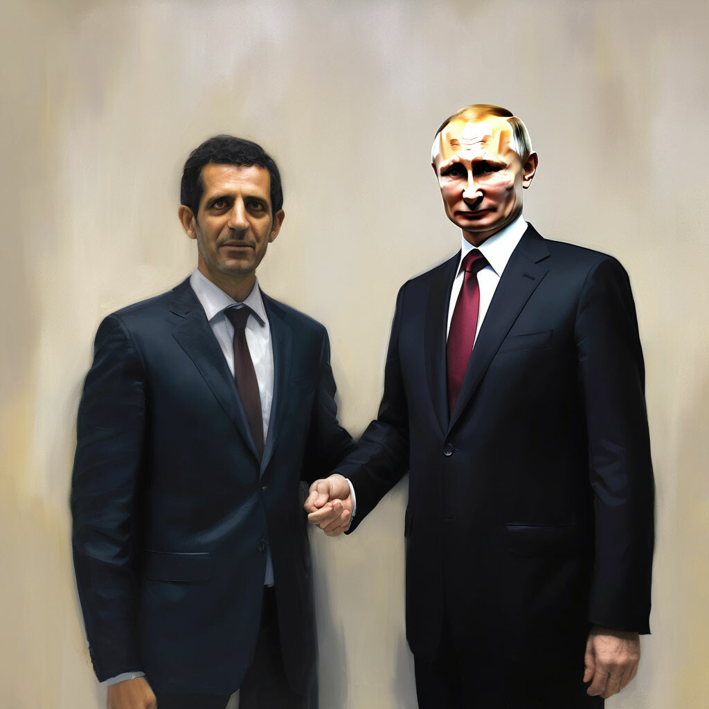 "Boshar Osad and Adimir Utin" — image created in Shedevrum