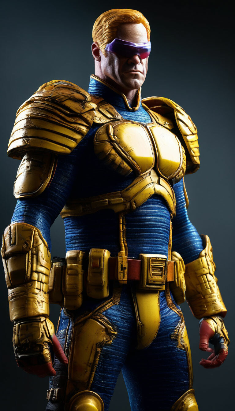 "Judge Dredd + Homelander, full height, beautiful, professional photo ...