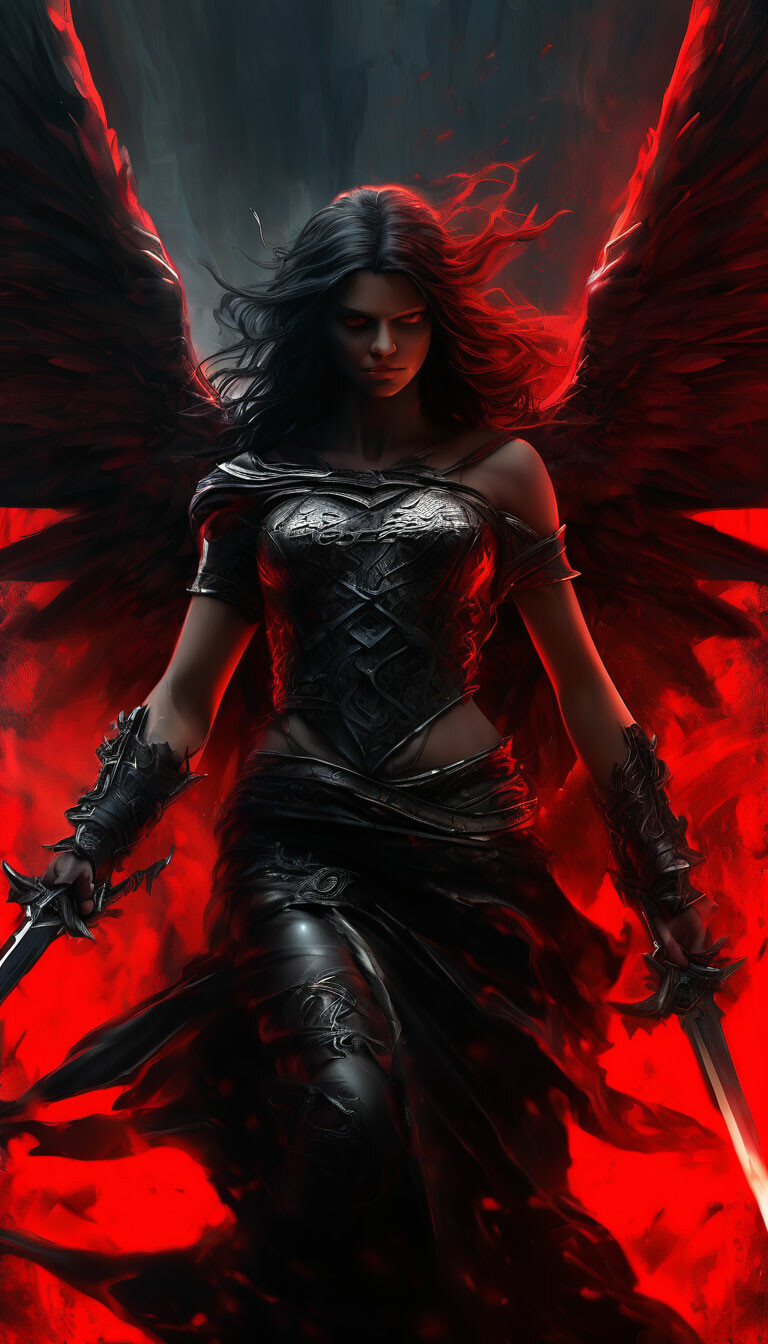 "Nemesis,winged goddess of retribution punishing with a sword,movement ...