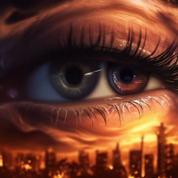 «💥 Illusion of beautiful, expressive female eyes in the clouds, above ...