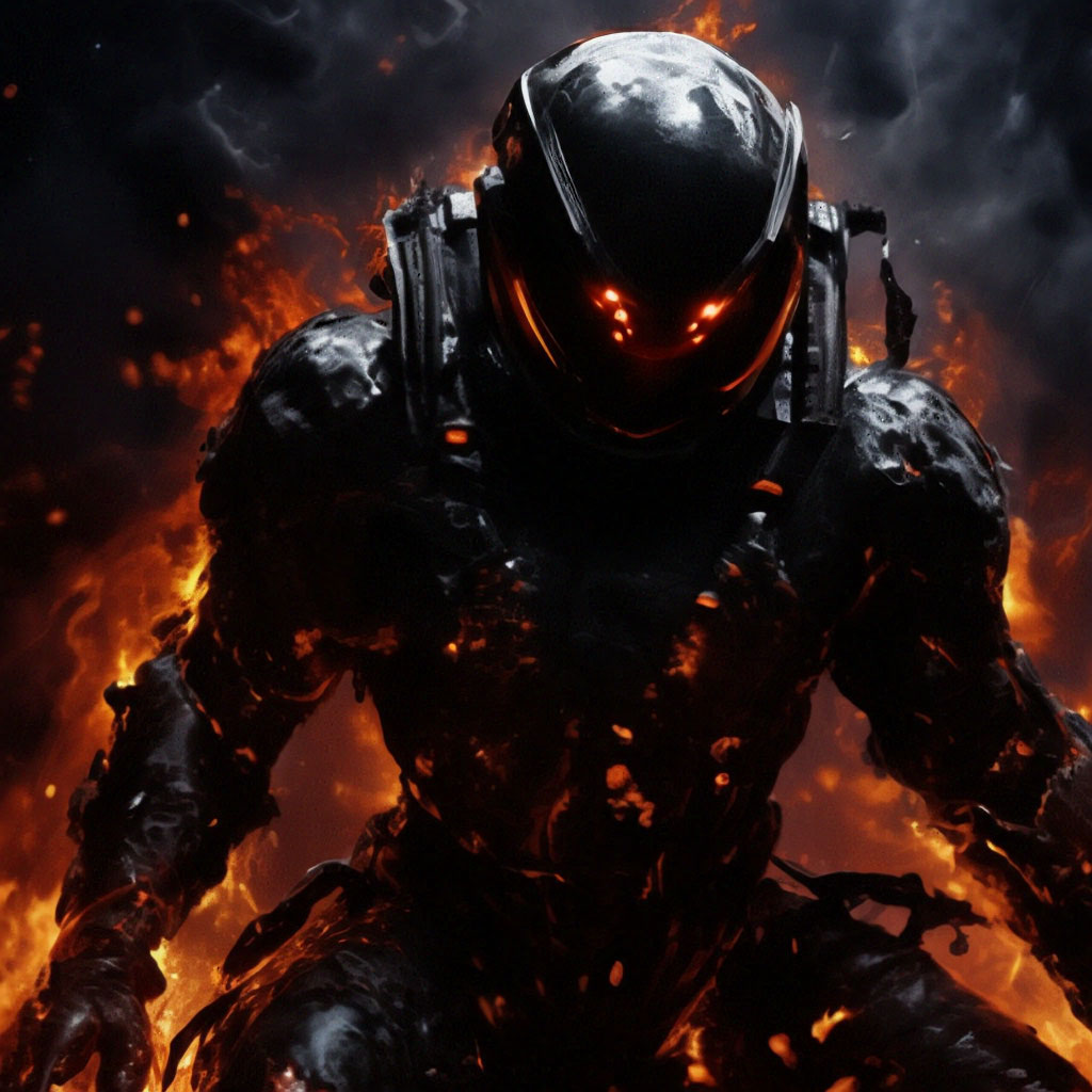 "Black space, milky way, darkness, genie, pain in the eyes, the suit is ...