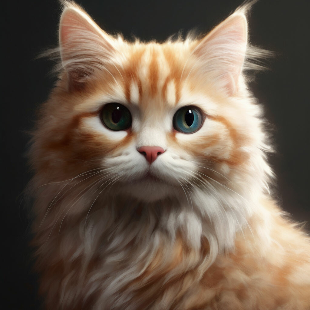"The cat is realistic beautiful realistic" — image created in Shedevrum