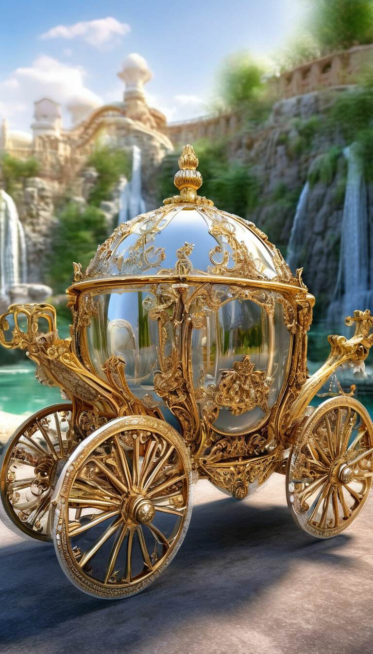 "🌹 glass filigree carriage in Baroque+Rococo style. near the big tent ...