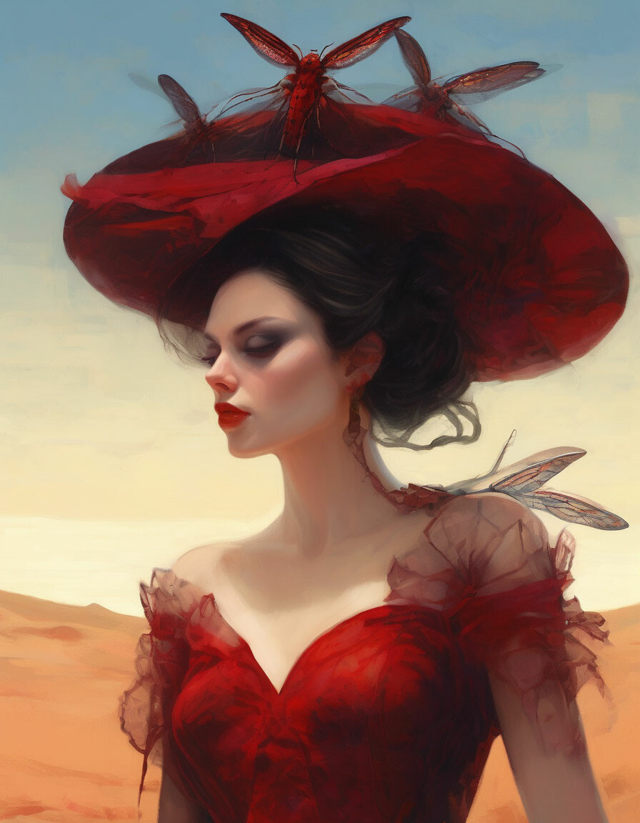 "Digital art,illustration,women-vamp …" — image created in Shedevrum