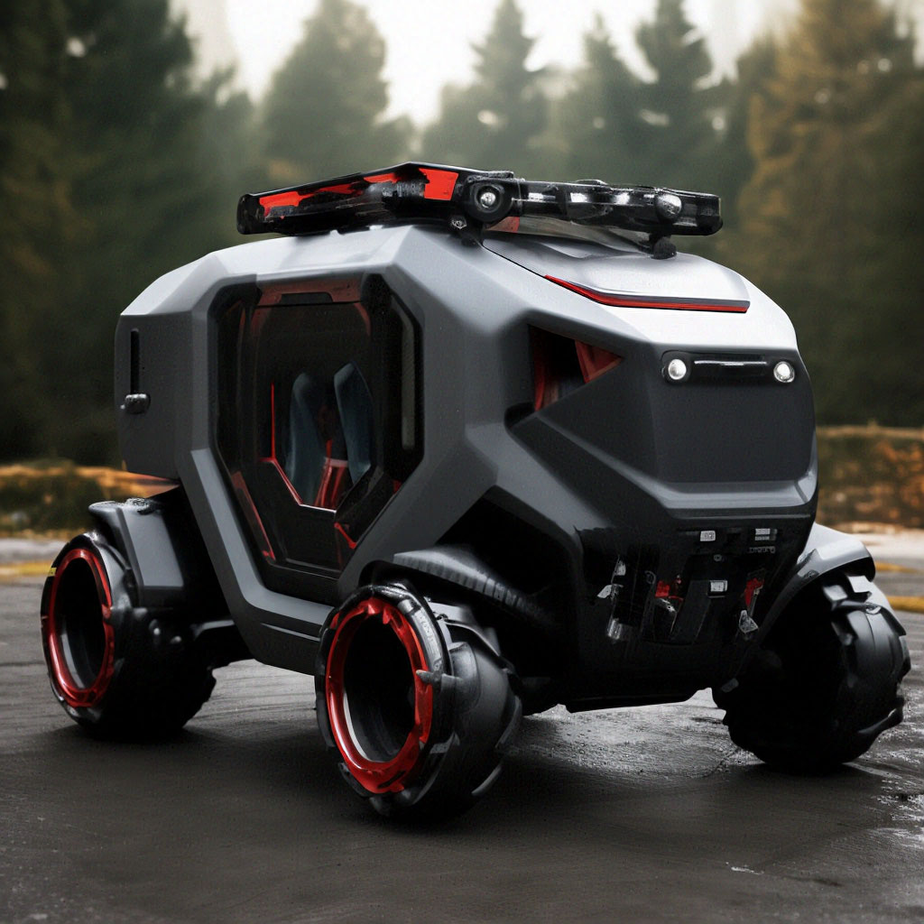 "Concept utility task vehicle" — image created in Shedevrum