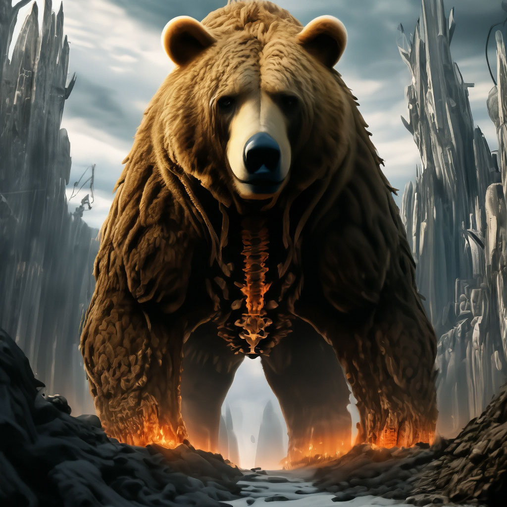 "Bear mountain" — image created in Shedevrum