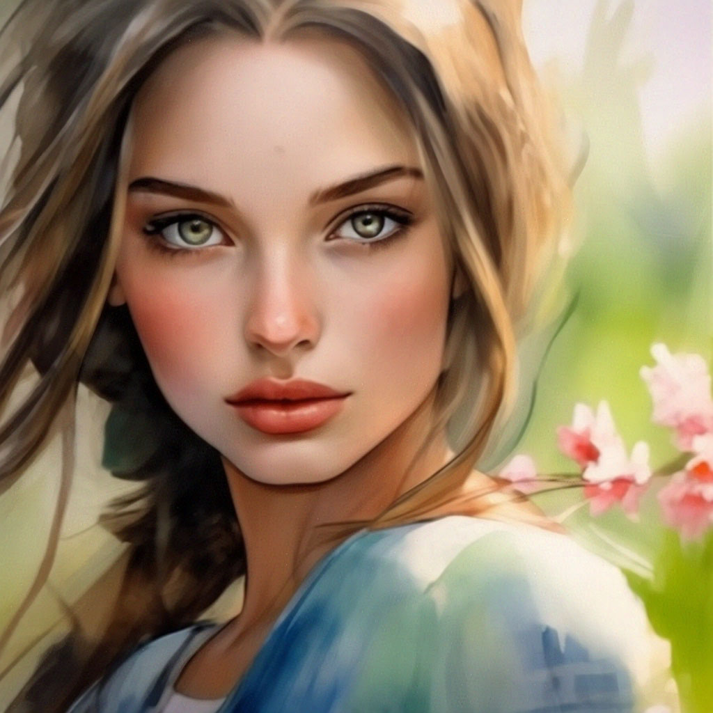 "Fashion art, Slovenian girl spring with expressive eyes, English ...