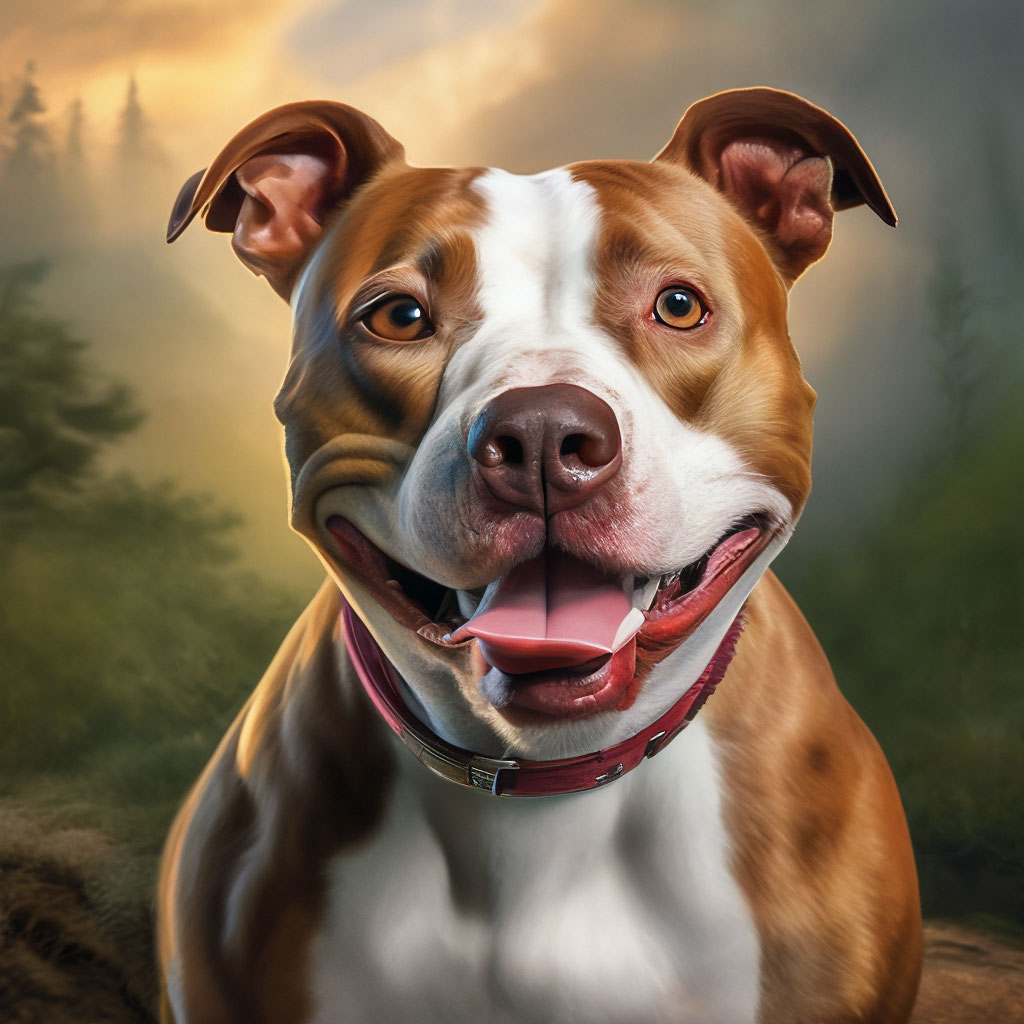"American Staffordshire Terrier, beautiful, realistic, professional ...