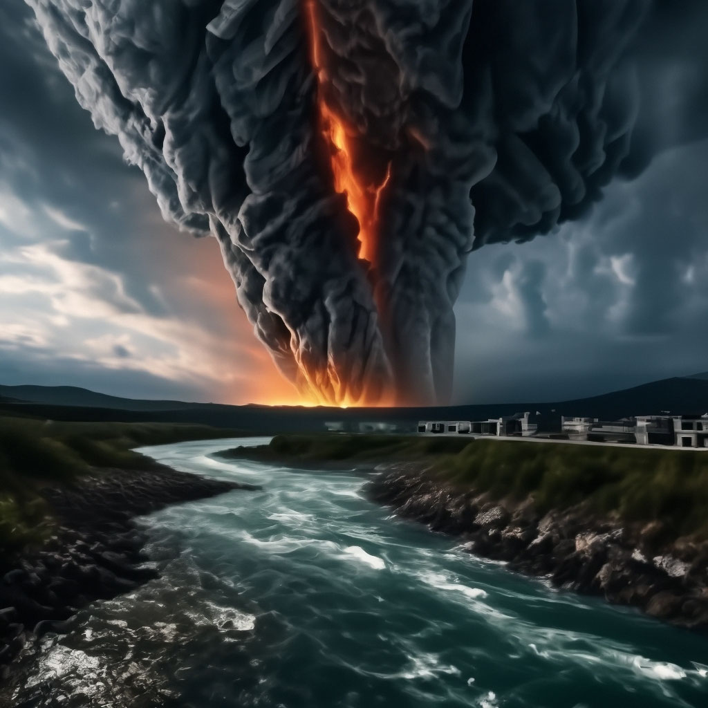"Scary natural phenomenon is ultra realistic" — image created in Shedevrum