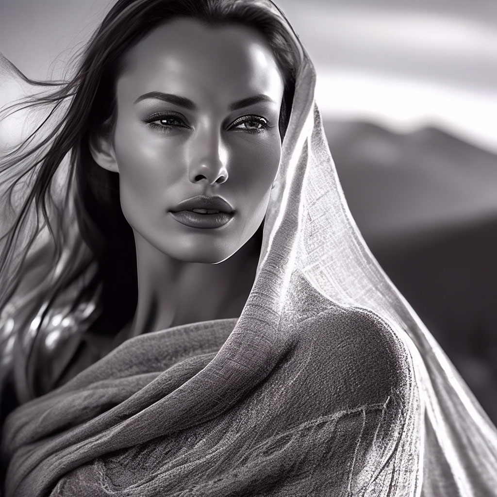 "Model,full height,black and white, with an open neckline, chest, open ...