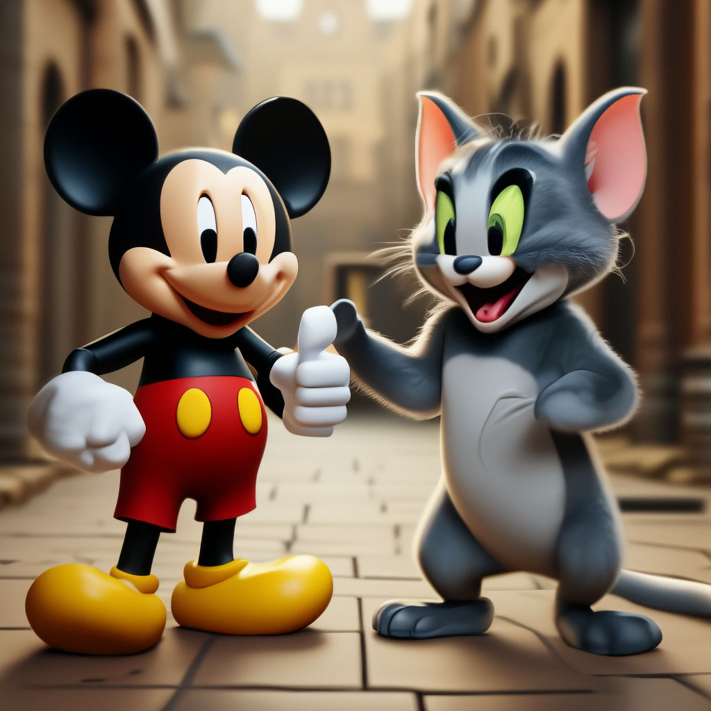Dibujos Animados De Mickey Mouse Tom Y Mickey, Tom Cruise, Cameron