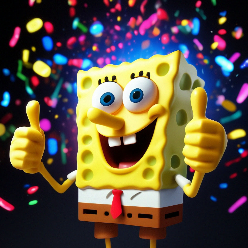 Thumbs Up Cartoon Spongebob