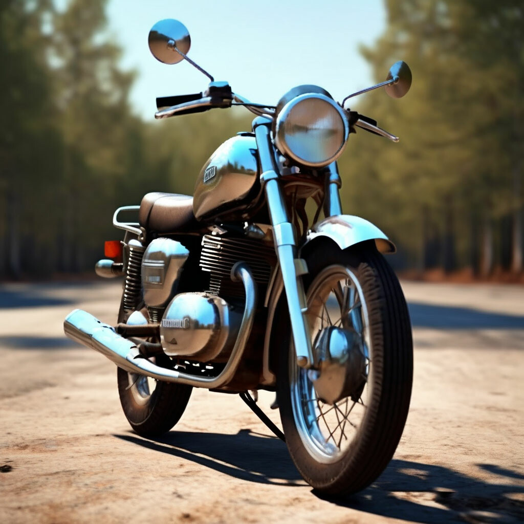 "Motorcycle IZH Jupiter 4k quality …" — image created in Shedevrum