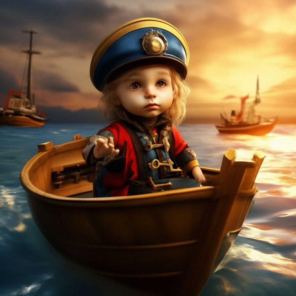 "The boat is still rocking, it is walking on the waves, a brave little ...