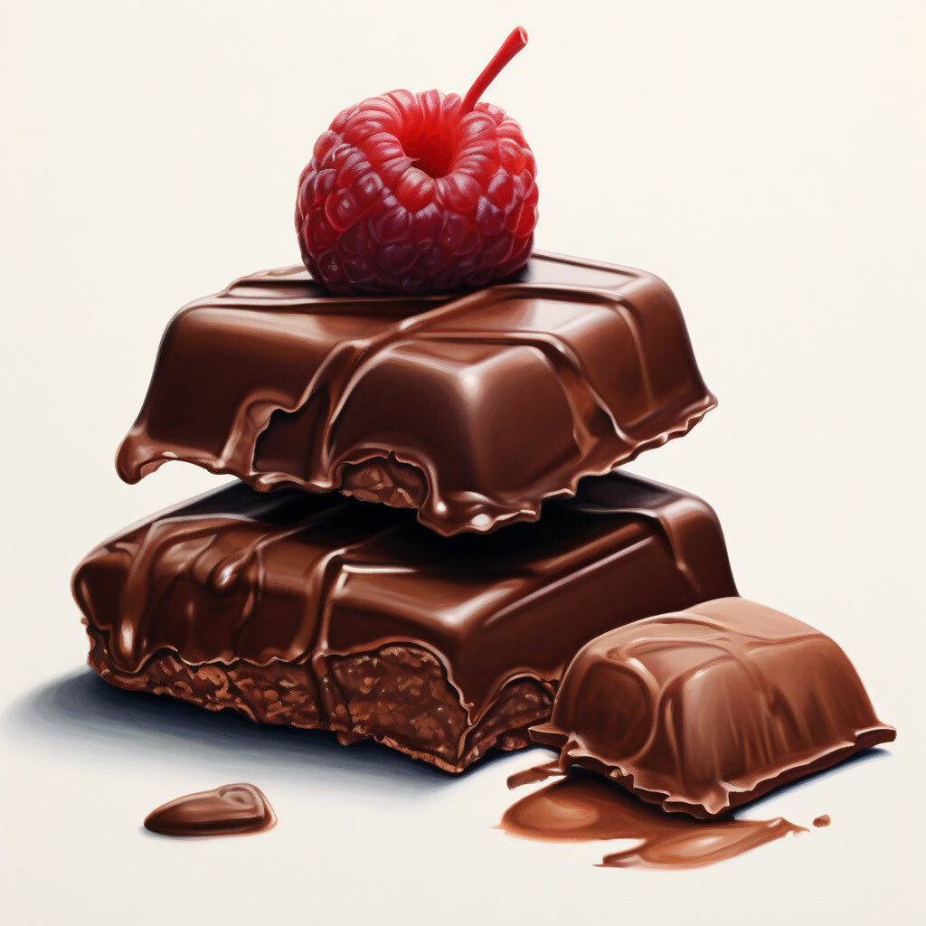 "Chocolate Day aesthetics realistic detailed drawing good quality ...