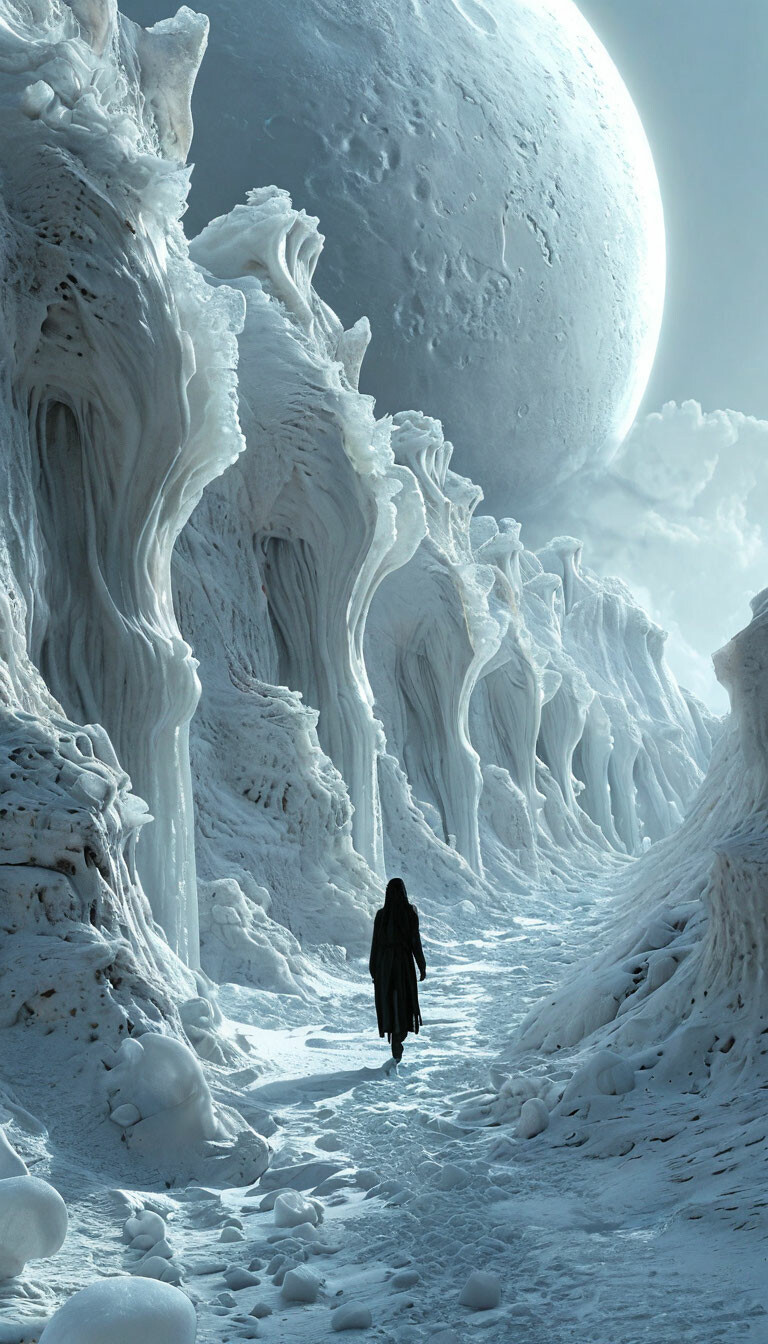 "Surreal cosmic landscape in the …" — image created in Shedevrum