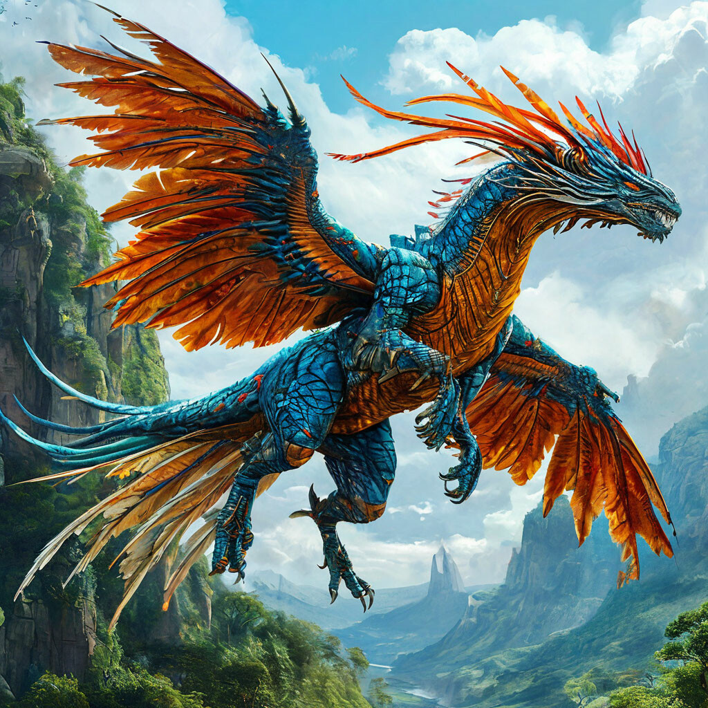 "TurukMakto the flying beast from the movie Avatar" — image created in ...