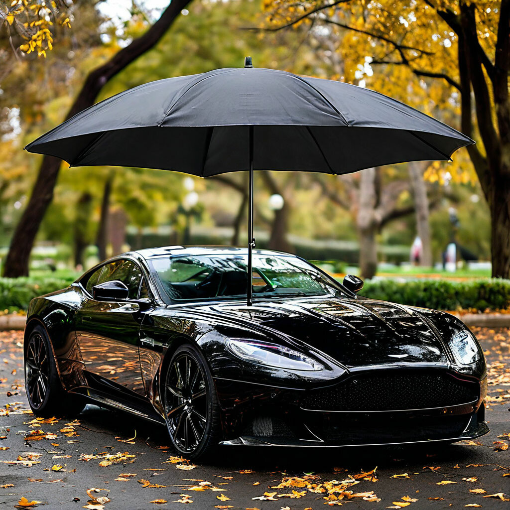 "The car is very expensive and is covered with a beautiful black ...