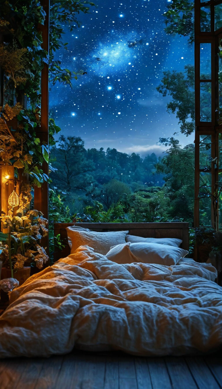 "Good night ️ soft cozy pillow bed, …" — image created in Shedevrum