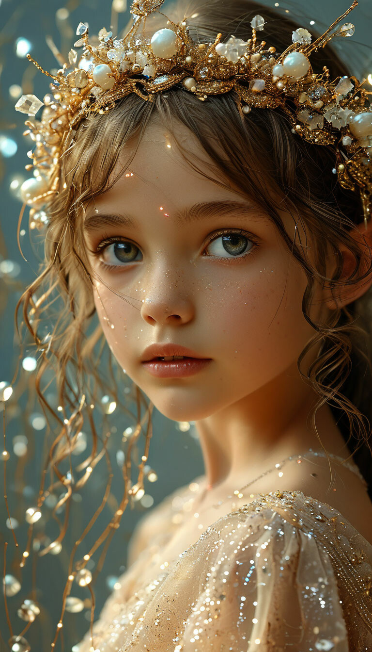 "A lot of photos, collage, a very gentle and sweet creature, fragile ...