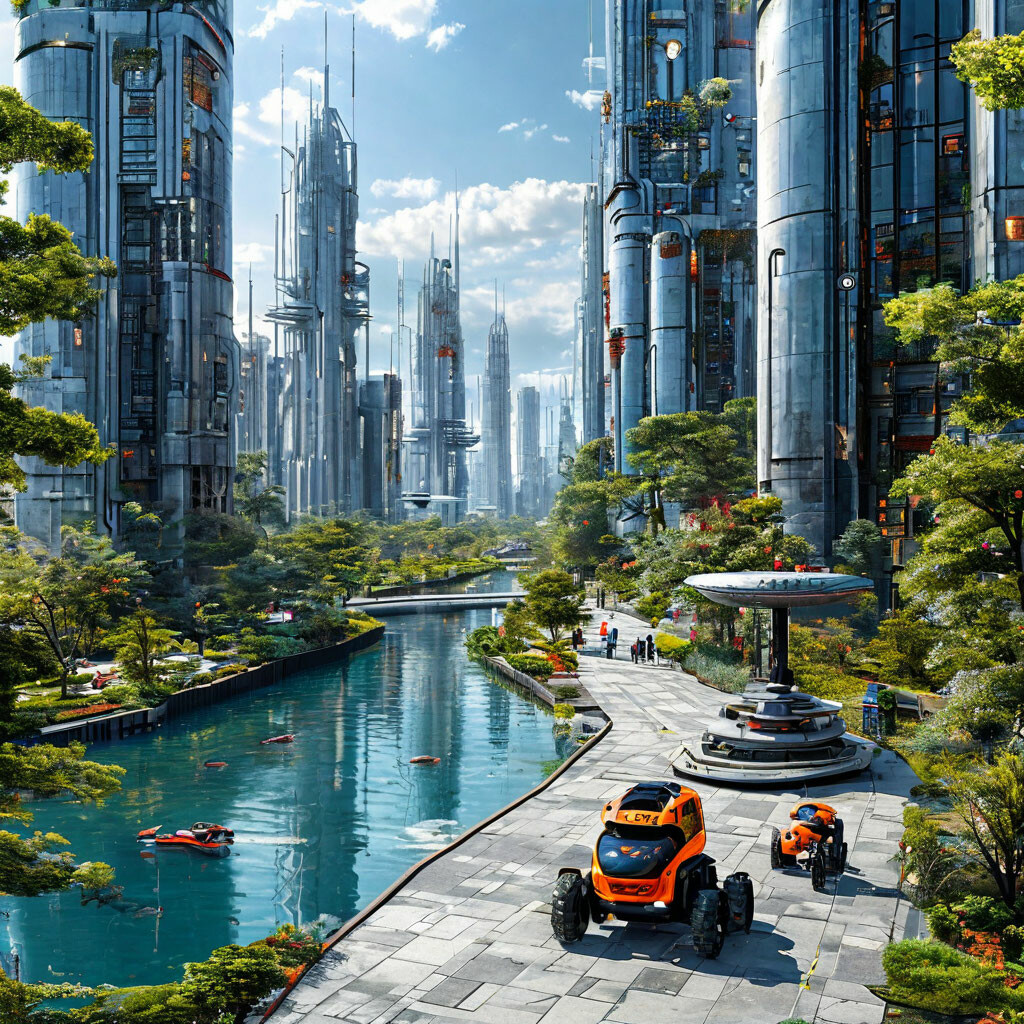 "Everything is high-tech, innovations …" — image created in Shedevrum