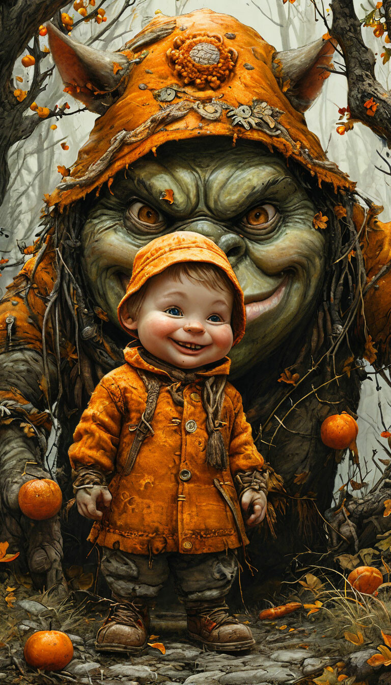 "🍒 There is a huge ogre in the …" — image created in Shedevrum