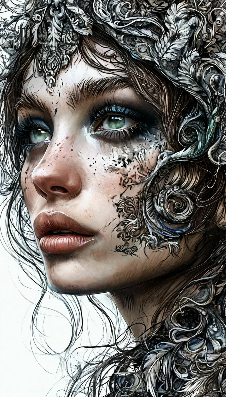 ". Inspired. Drawing." — image created in Shedevrum