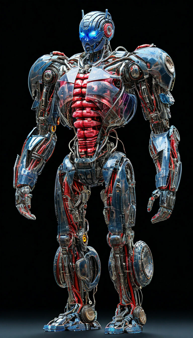 "Robot transparente avtobot Car …" — imagen creada en Shedevrum