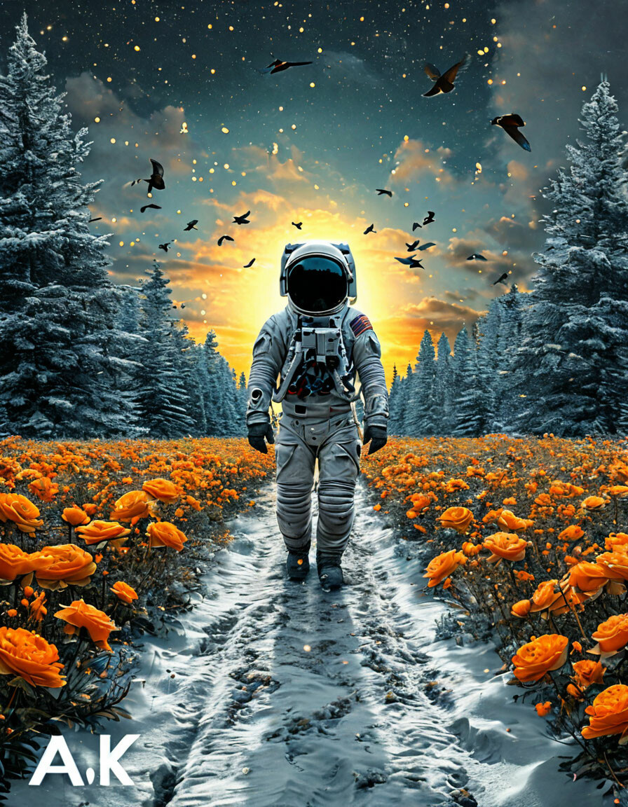 "🚀 Triple exposure, 5D square, …" — image created in Shedevrum