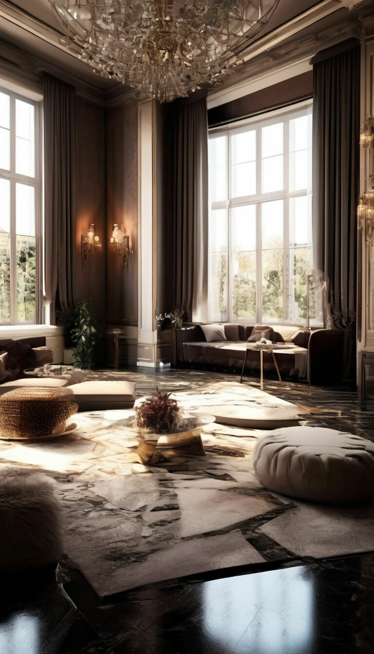 "Interior in the style of an introvert wealth and luxury" — image ...