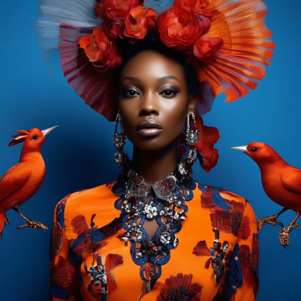 "Gucci African summer fashion miracle…" — image created in Shedevrum