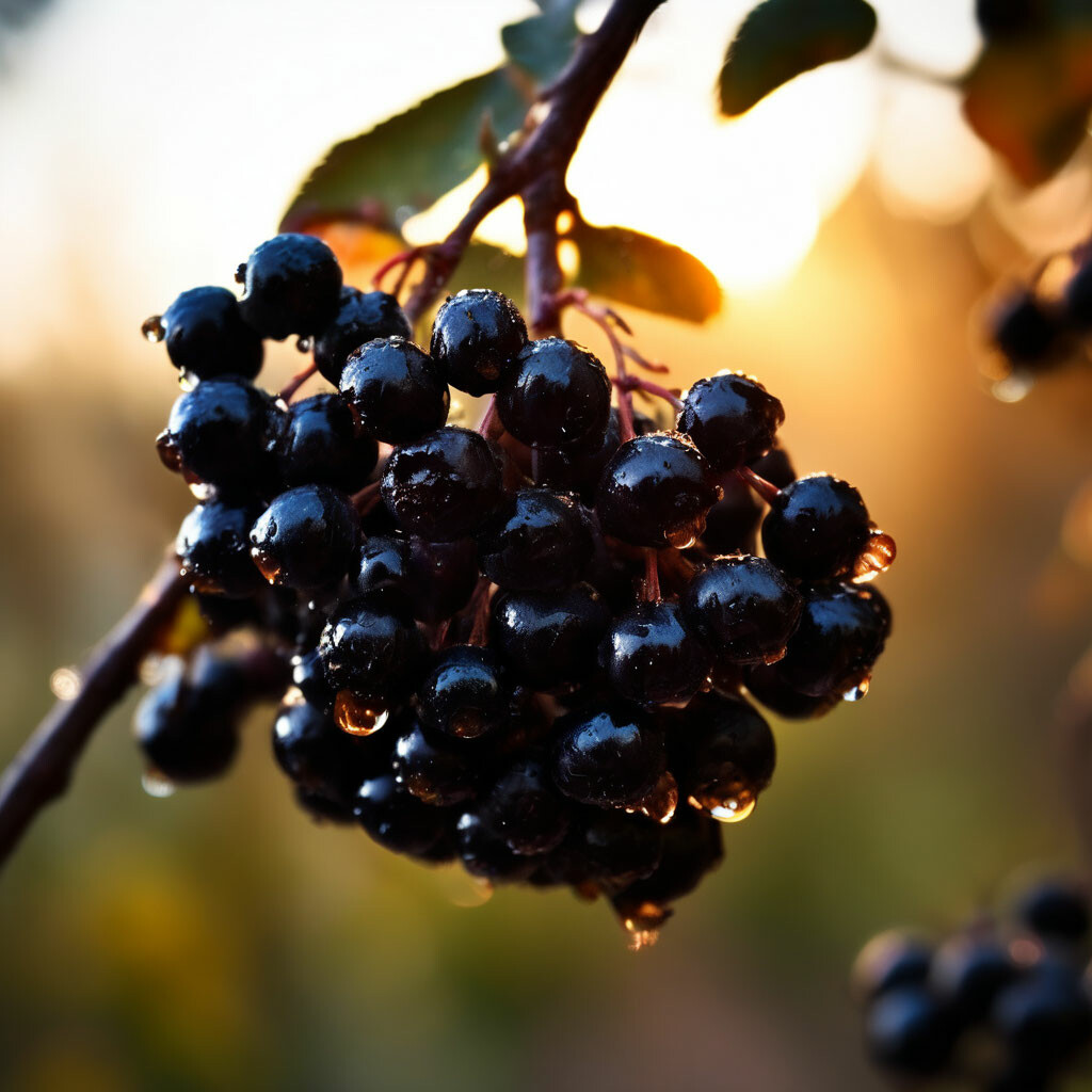"Juicy ripe bright berries of the …" — image created in Shedevrum
