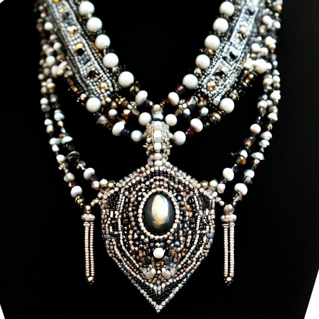 "Beautiful spectacular delicate jewelry of interesting shape made of ...