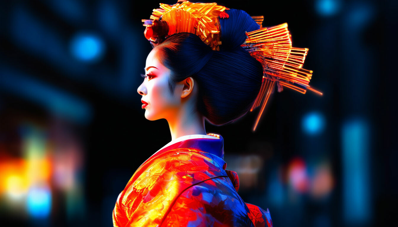 "Jojo's Bizarre Adventure Geisha …" — imagen creada en Shedevrum
