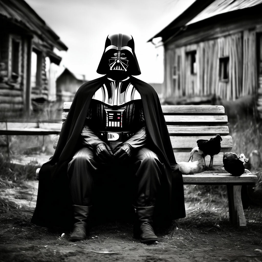 "Darth Vader A character in the Star …" — image created in Shedevrum
