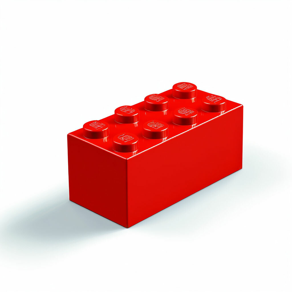 "A PIECE OF LEGO BRICK, HIGH QUALITY" — image created in Shedevrum