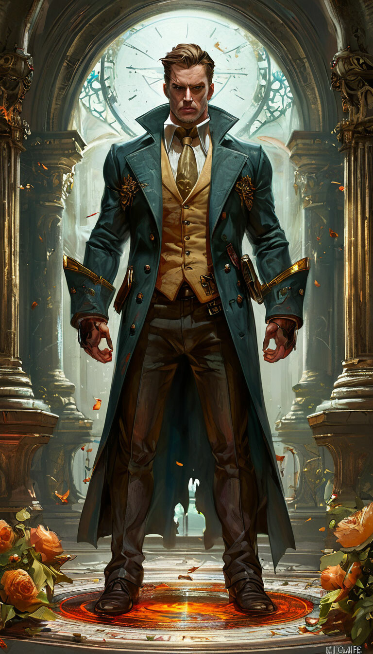 "The Financier Character's Summoning …" — image created in Shedevrum