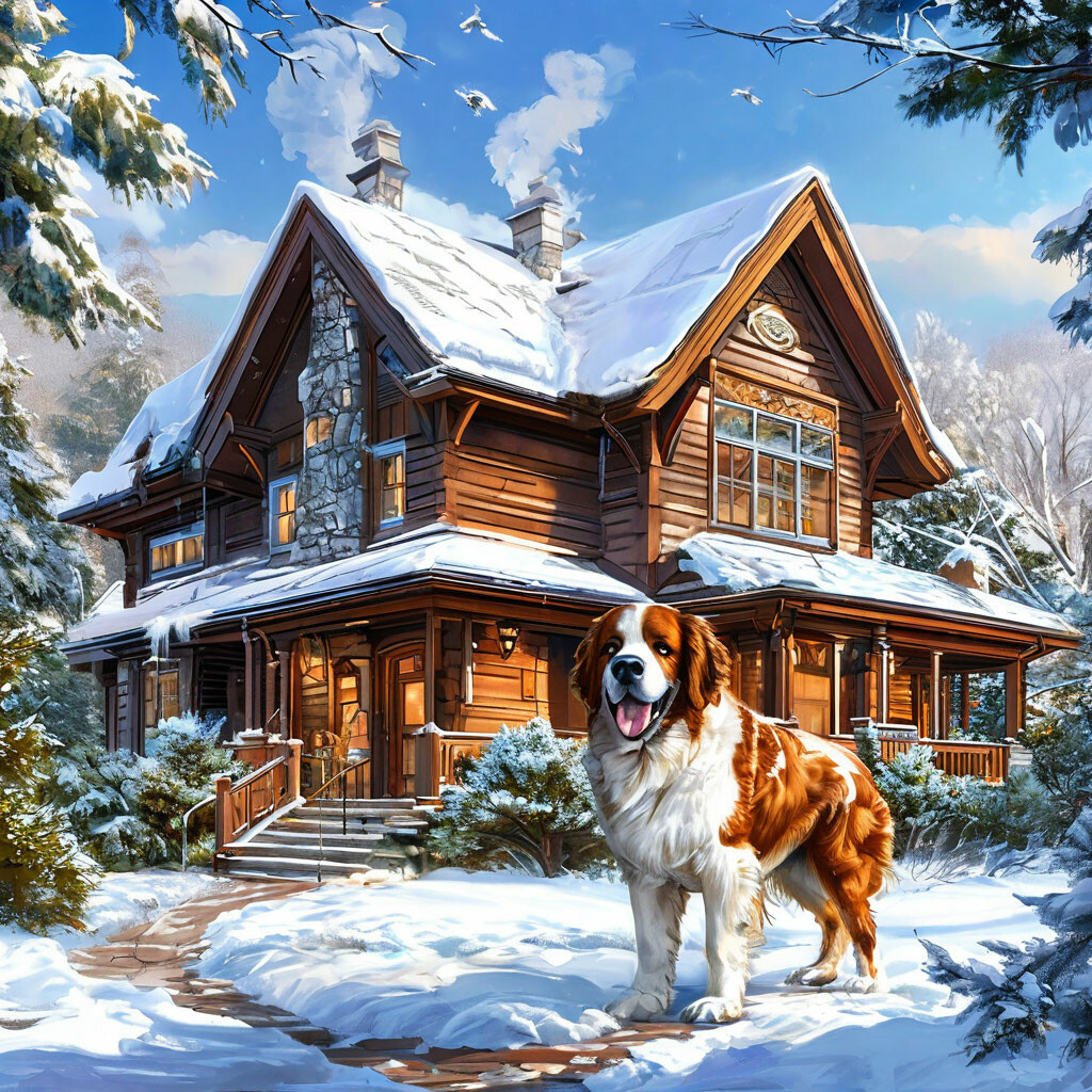 "Insurance beautiful house insurance …" — image created in Shedevrum