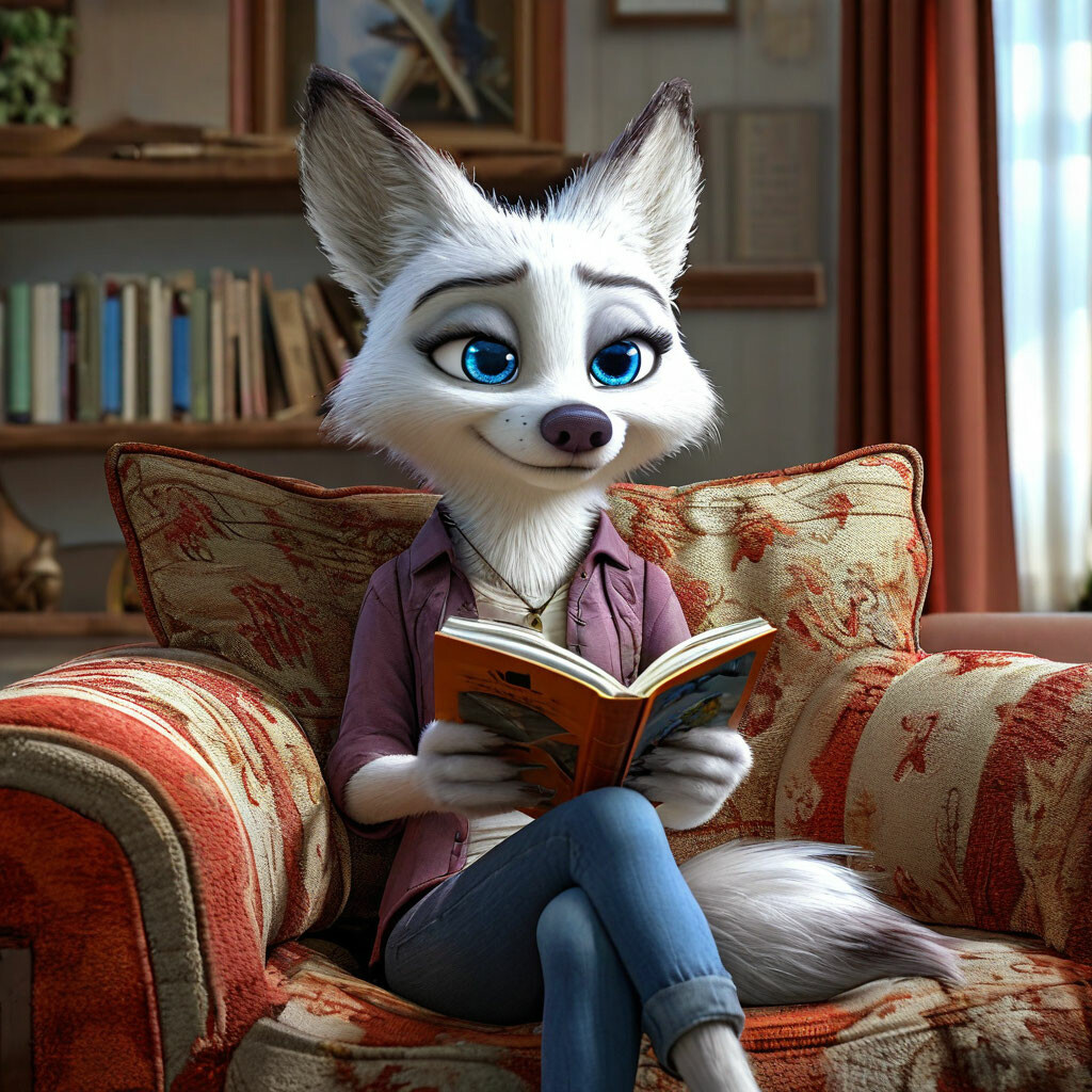 "Zootopia, lobo peludo antropomórfico …" — imagen creada en Shedevrum