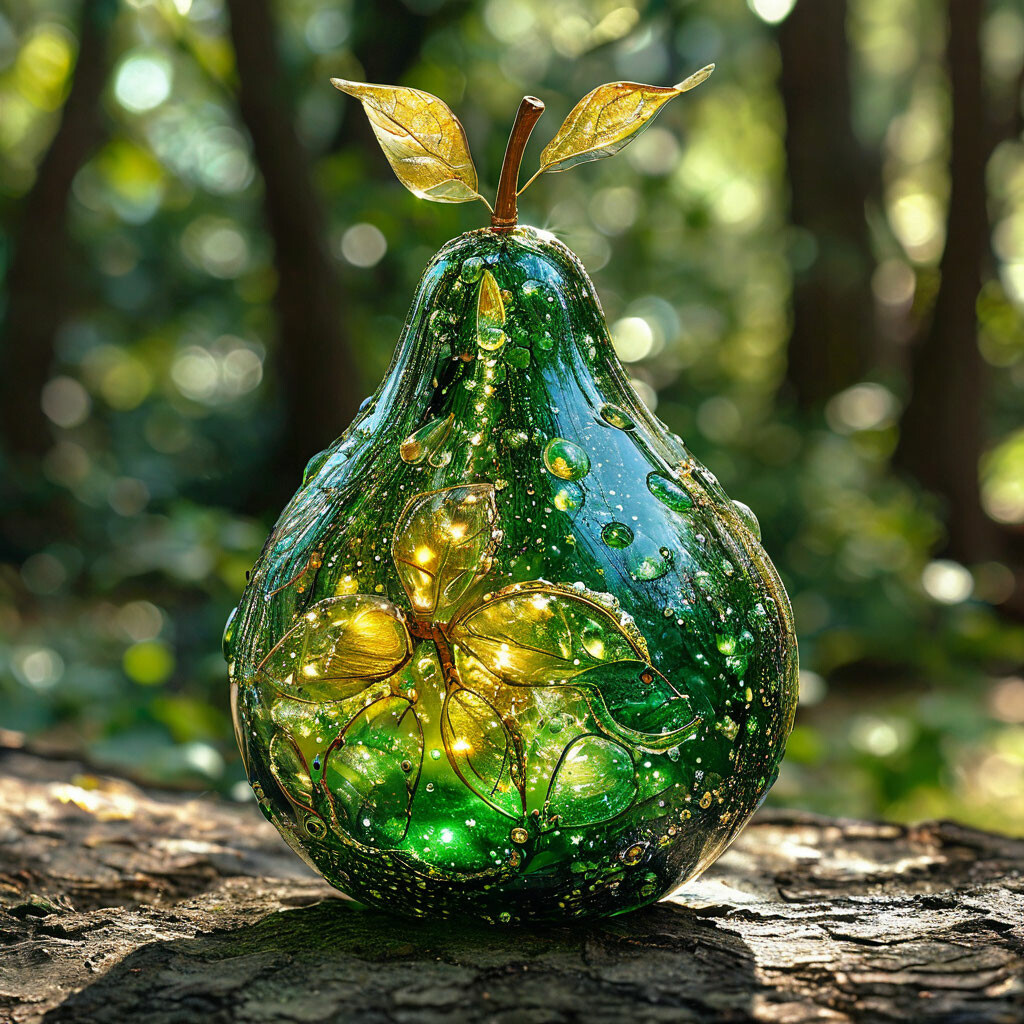 "A fairy tale was born in an emerald, …" — image created in Shedevrum