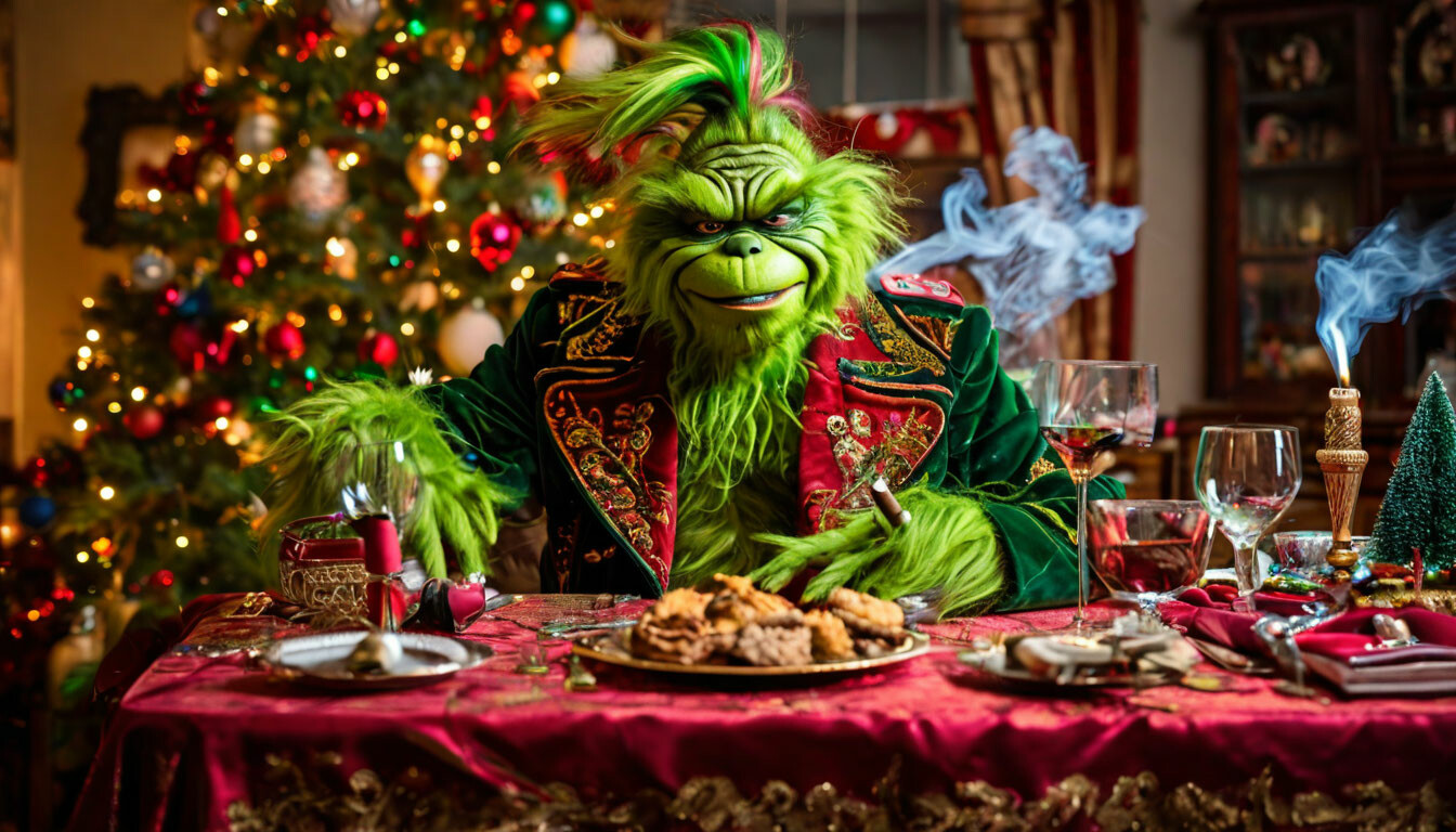 "Stealing Christmas Grinch Granich in …" — image created in Shedevrum