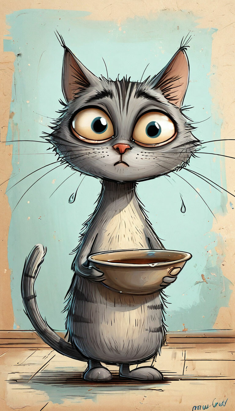 ". minimalism. Cartoon. old pale blue …" — image created in Shedevrum