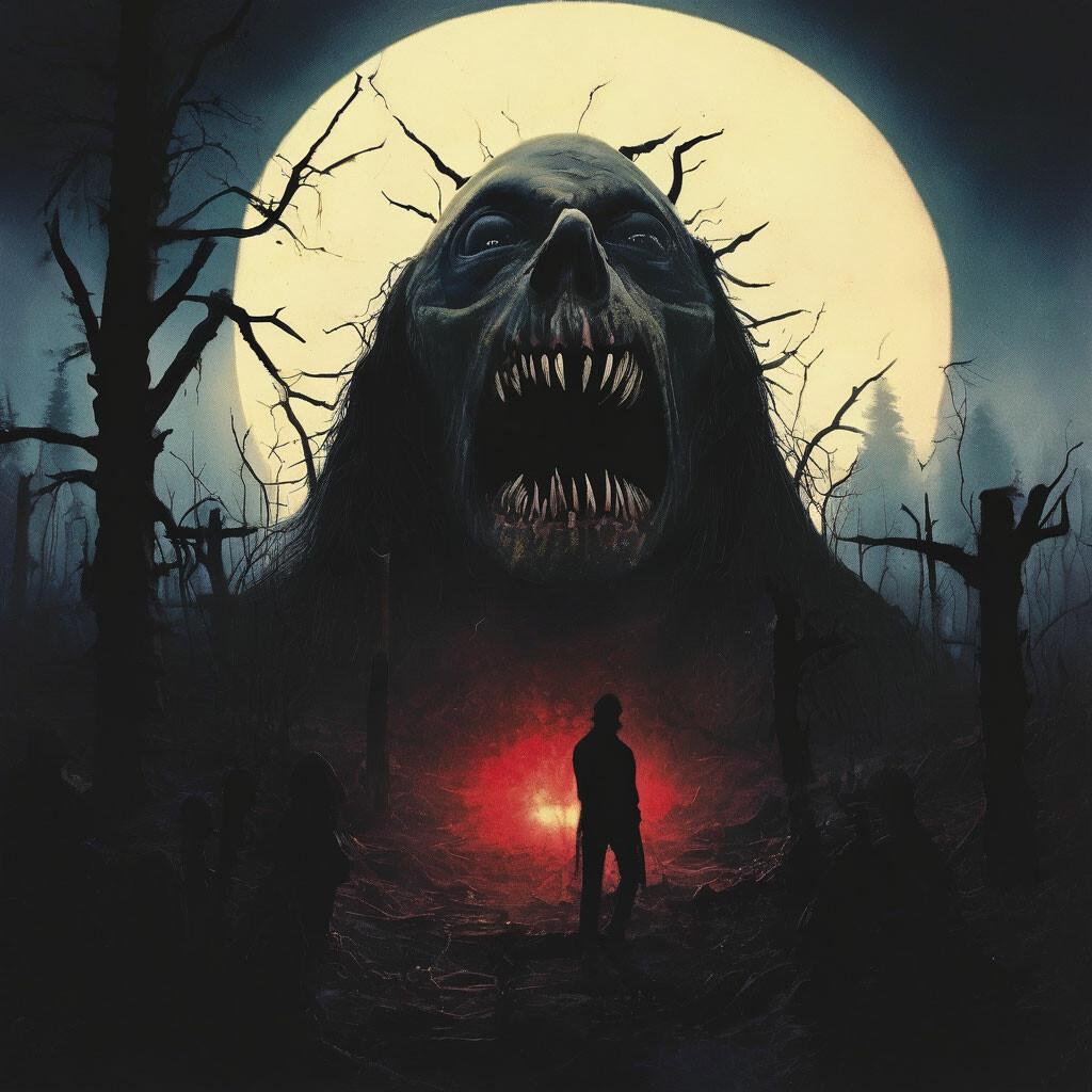 "@Other Worlds eclipse, horrorvision, old horror movie" — image created ...