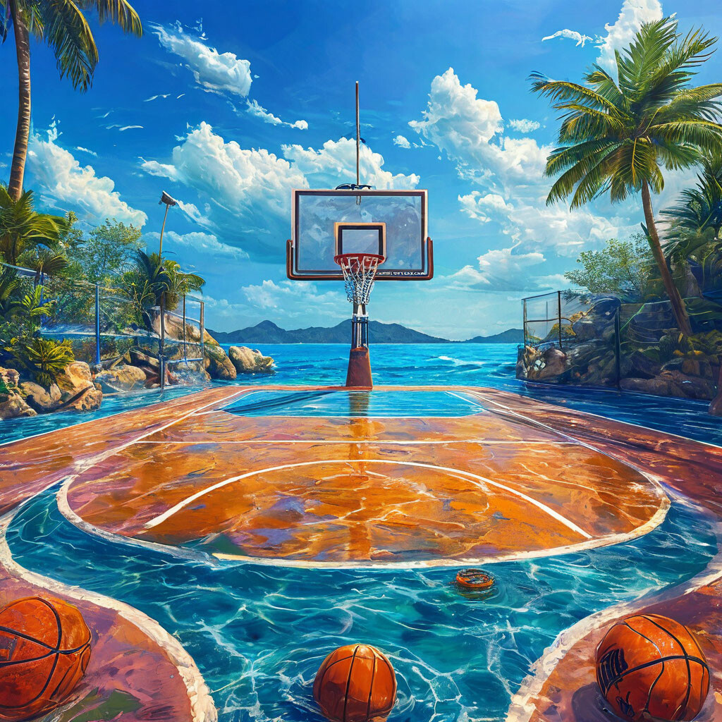 "THE SEA! The sea miracle made an aquatic basketball hoop out of water ...