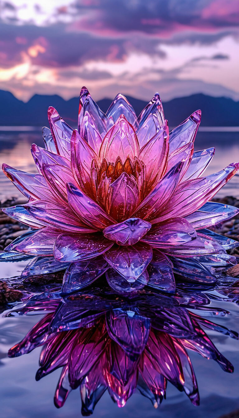 "Crystal multi-faceted figure in the …" — image created in Shedevrum