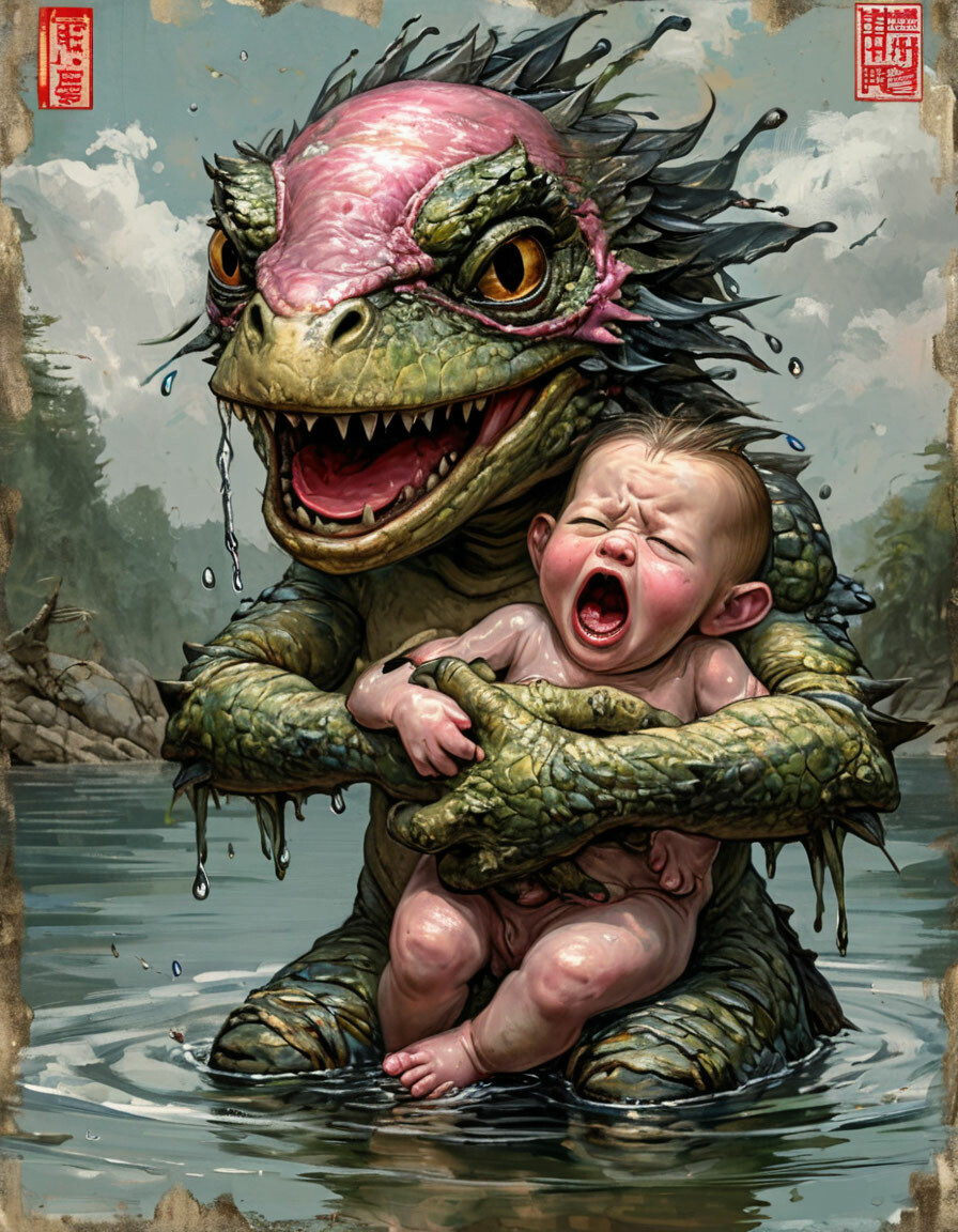 "An anthropomorphic cunning and …" — image created in Shedevrum