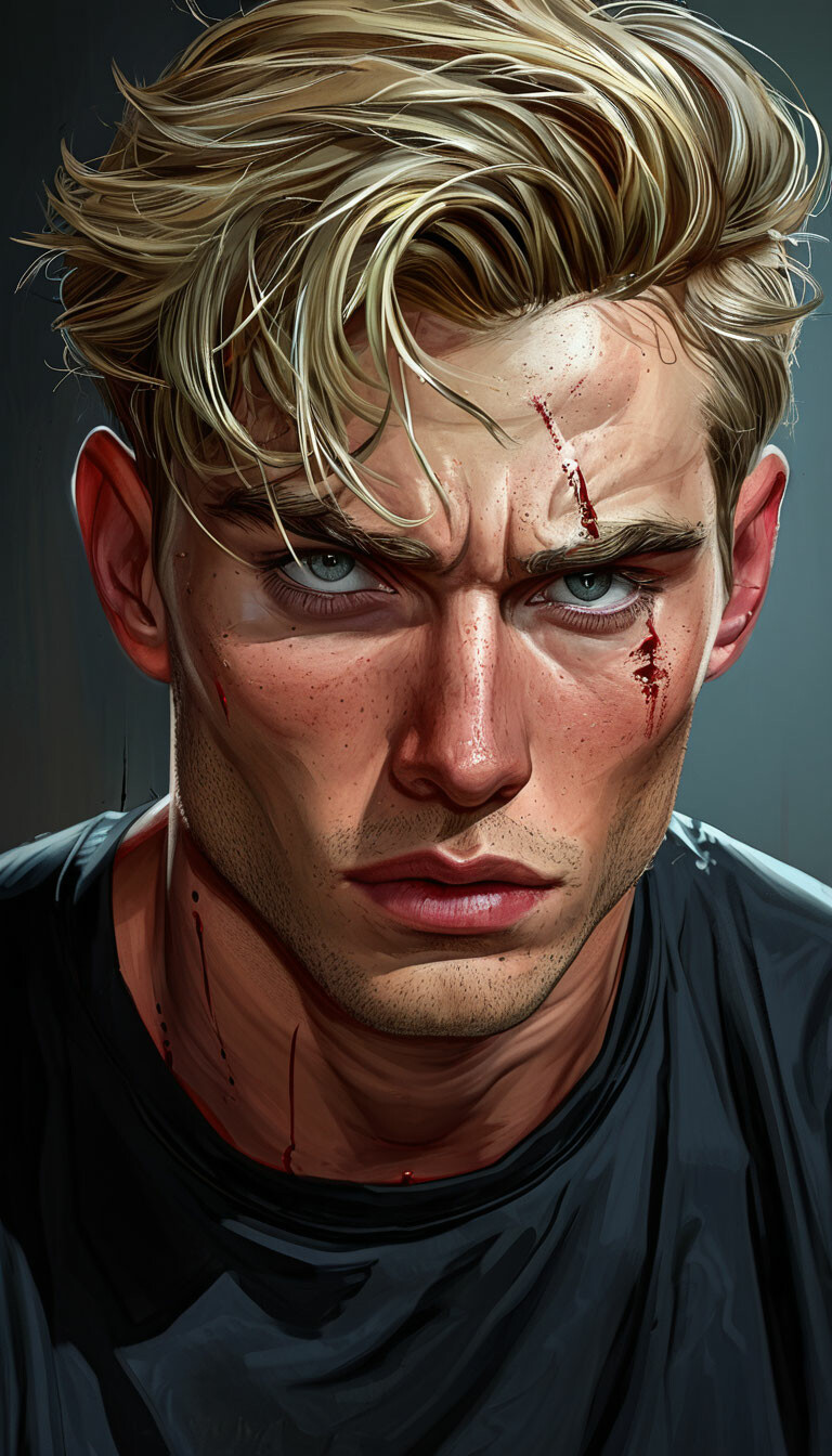 "🩸 2d dark art, loish art, atnomen …" — image created in Shedevrum