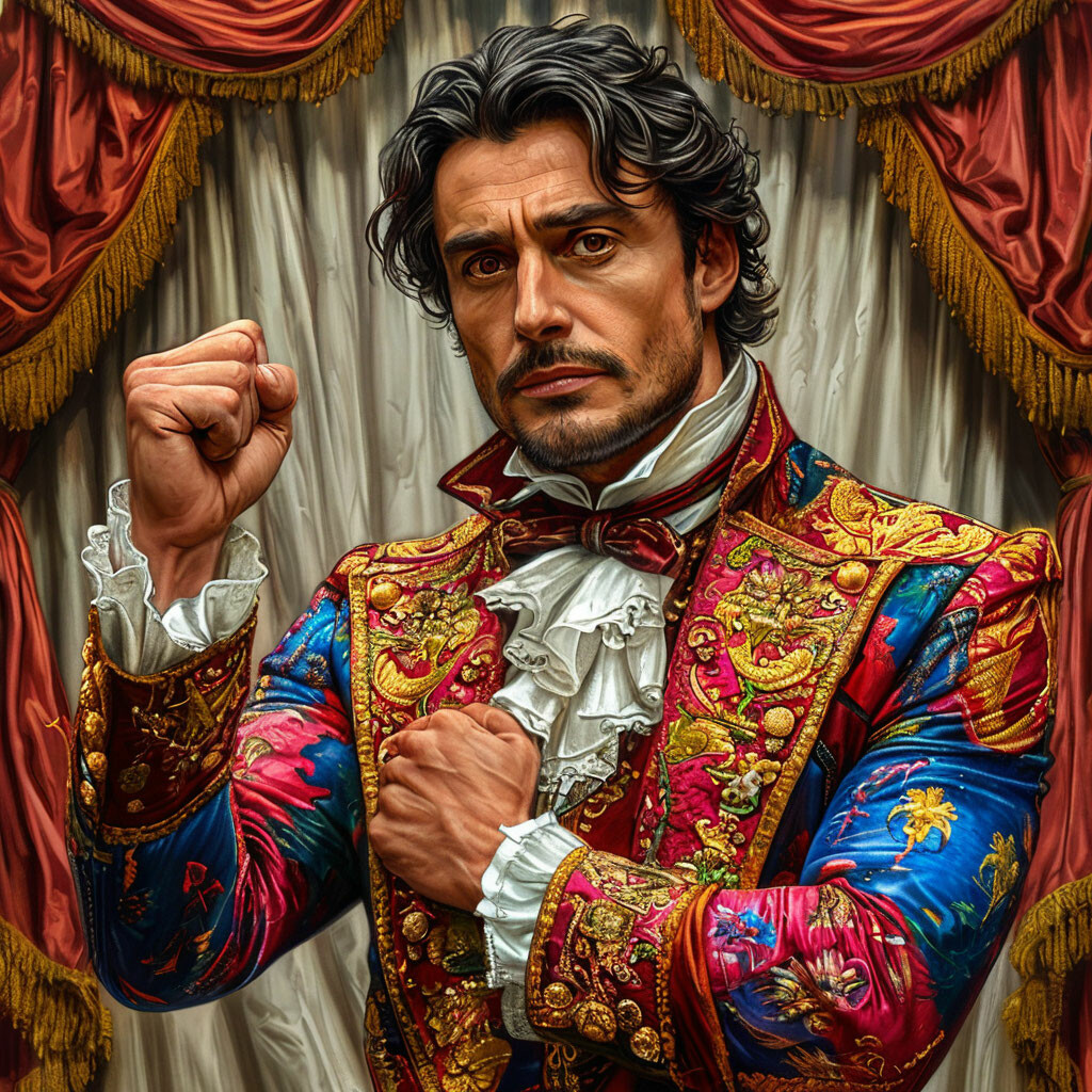 "The play "The Executioner" by Edward Radzinsky. An actor playing the ...