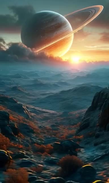 «Sci-fi, space, night, triple exposure…» — video created in Shedevrum