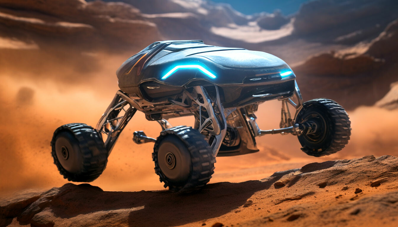 "The jumping rover Futuristic rover new technologies the ability to ...
